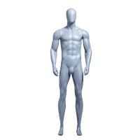 China Human Athletic Male Mannequin , Matte Fiber Glass Upright Full Body Mannequin for sale
