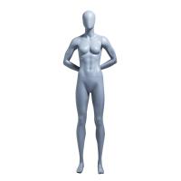 China Upright Motion Sports Mannequin Display Matte Fiber Glass Female Model for sale