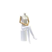 China Sitting Posture female fiberglass mannequin for sale
