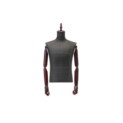 China Male Half-Body Mannequin wrap with arms and a hood  for Fashion Stores for sale