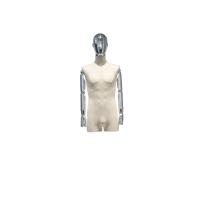 China Electroplated arms and head, men's half body wrap Mannequin for Showcasing Natural Body Curves in Store Windows for sale
