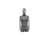China Electroplated arms and head, men's half body wrap Mannequin for Showcasing Natural Body Curves in Store Windows for sale