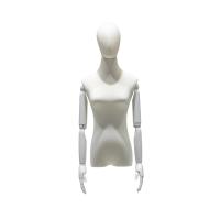 China Cotton half body female mannequin with arms and head for clothing display for sale