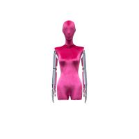 China Electroplated Arms Half Mannequin With Head Stand Black Yellow Blue Red for sale