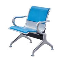 China Hospital Furniture PU Hospital Waiting Chairs from Stainless Steel Public Row Chair for sale