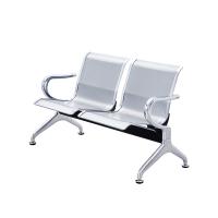 China Hospital Furniture PU Hospital Waiting Chairs from Stainless Steel Public Row Chair for sale