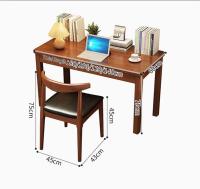 China Melamine Solid Wood Office Computer Desk for Home Study and Bedroom Chair Combination for sale