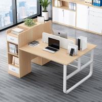 China 2 Seater Office Furniture Staff Table Modular Workstation with Drawer in Modern Style for sale