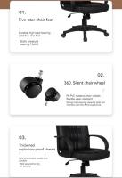 China Adjustable Task Chair with Backrest High Back No Handrail Sturdy Ergonomic Design Home for sale