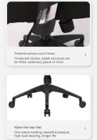 China Adjustable Headrest Mesh Chair Fabric Multifunctional Ergonomic High Back Boss Chair for sale