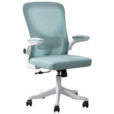 China Comfortable Modern High Back Mesh Office Chair with Lift Function and Light Green Color for sale
