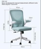 China Comfortable Modern High Back Mesh Office Chair with Lift Function and Light Green Color for sale