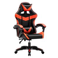 China Adult Gaming Chair with Footrest Headrest and Lumbar Support in Technological Leather for sale
