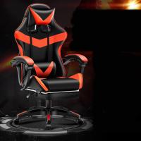 China Adult Gaming Chair with Footrest Headrest and Lumbar Support in Technological Leather for sale