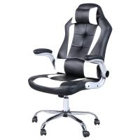China Contemporary Design Style Gaming Chair with Headrest and Adjustable Armrests White for sale