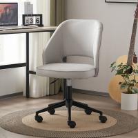 China GENUINE LEATHER Office Chair with Wheels and Lumbar Support Black Brown or Brown for sale