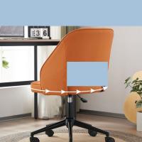 China GENUINE LEATHER Office Chair with Wheels and Lumbar Support Black Brown or Brown for sale