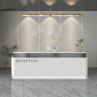China Simplicity Stylistic Stainless Steel Cashier Desk for Beauty Salon Clothing Store 10 for sale