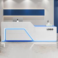 China Salon Reception Desk Mall Shop Display Counter Pedestal For OEM ODM Usage Scenarios for sale