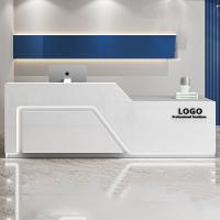 China Salon Reception Desk Mall Shop Display Counter Pedestal For OEM ODM Usage Scenarios for sale