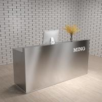 China OEM Reception Desk Table with Drawers and Cabinets Made of E1 MDF/MFC Melamine Board for sale