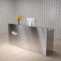 China OEM Reception Desk Table with Drawers and Cabinets Made of E1 MDF/MFC Melamine Board for sale