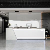 China Sleek and Practical Reception Desk for Firms Stylistic Simplicity at Its Best for sale