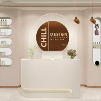 China Stylistic Simplicity Curved Consulting Service Desk for Salon Nail Salon Clinic for sale