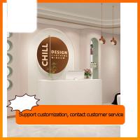 China Stylistic Simplicity Curved Consulting Service Desk for Salon Nail Salon Clinic for sale