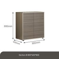 China Correc Assembled Wooden Office File Cabinet Greenery Low Cabinet for Pantry Lounge Storage for sale