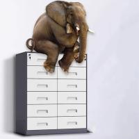 China Balcony Storage Cabinet Under Desk Small Cabinet with 10 and 0.5-1.2mm Thickness for sale