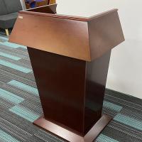 China Stylish Master of Ceremonies Speaking Desk Podium for Simple Modern Welcome Reception for sale