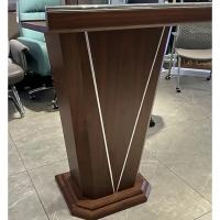 China Stylish Solid Wood Lectern for Conference Area Podium Table Simple Modern Conference for sale
