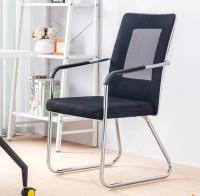 China Metal Feet Bow Mesh Backrest Office Chair for Computer and Conference in Black Color for sale