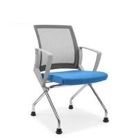 China Foldable PP Plastic Mesh Fabric School Student Training Chair with Wheel and No Handrail for sale