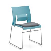 China Fixed Arms PP Office Meeting Room Chair with Stackable Design and Optional Color for sale