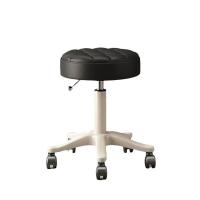 China Adjustable Lifting Function Fabric Makeup Stool with Backrest and Revolving Design for sale