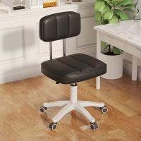 China Adjustable Lifting Function Fabric Makeup Stool with Backrest and Revolving Design for sale