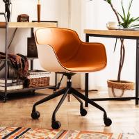 China Office Visitor Chair with Adjustable Height Vertical Lift and Technical Leather Material for sale