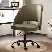 China PU Leather Executive Swivel Style Ergonomic Computer Meeting Chair with Fixed Armrest for sale