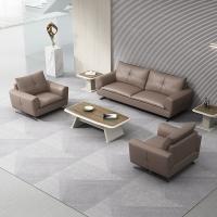 China Office Furniture Gray Leather Modular Sectional Sofa Set for Office Collaboration for sale