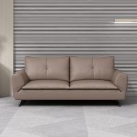 China Office Furniture Gray Leather Modular Sectional Sofa Set for Office Collaboration for sale