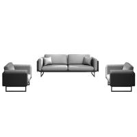China Light Luxury Italian Modern Leather Sofa Coffee Table Set for Office Sectional Sofa for sale