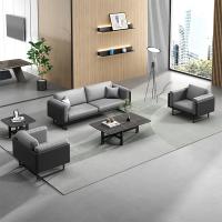 China Light Luxury Italian Modern Leather Sofa Coffee Table Set for Office Sectional Sofa for sale