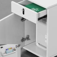 China Office Furniture White Simple Computer Desk for 6 People in Business Premises for sale