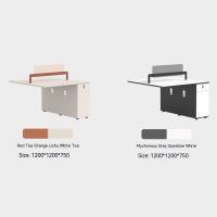China Staff Office Desk and Chair Combination Table Modern Design for Six People in Commercial for sale