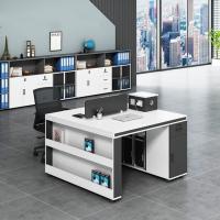 China Modern Design Simple Office Workstation with 2 4 6 Staff Chairs and Desk Combination for sale