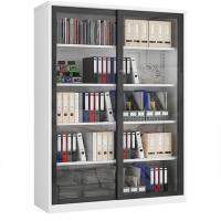 China Commercial Furniture Modern Boss Cabinet Office Wooden File Combination Bookcase for sale