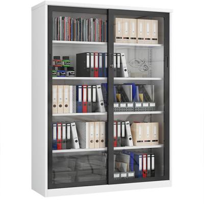 China Commercial Furniture Modern Boss Cabinet Office Wooden File Combination Bookcase for sale