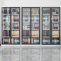 China Commercial Furniture Modern Boss Cabinet Office Wooden File Combination Bookcase for sale